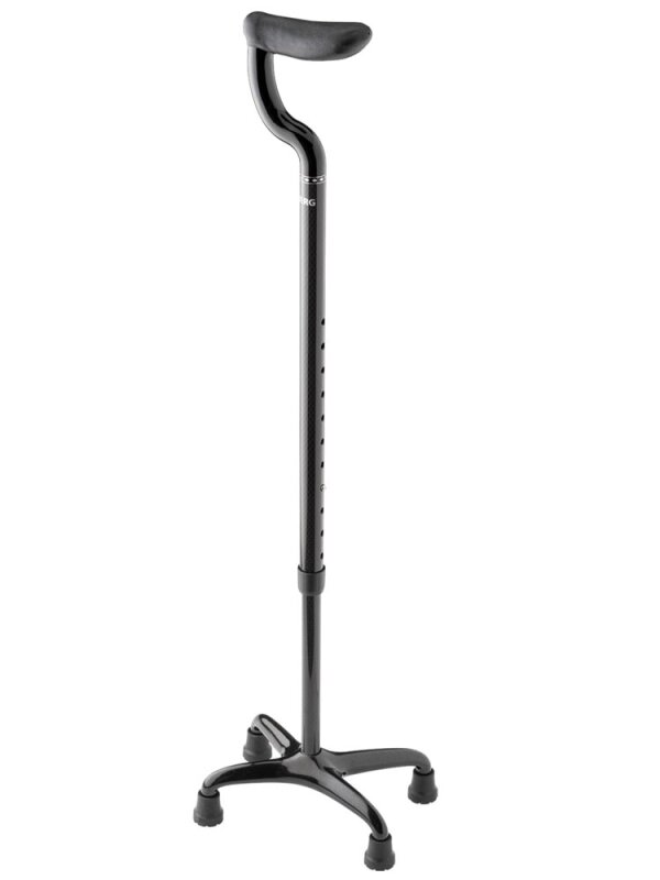 Ossenberg Carbon four-leg walker in black with cozy handle soft order ...
