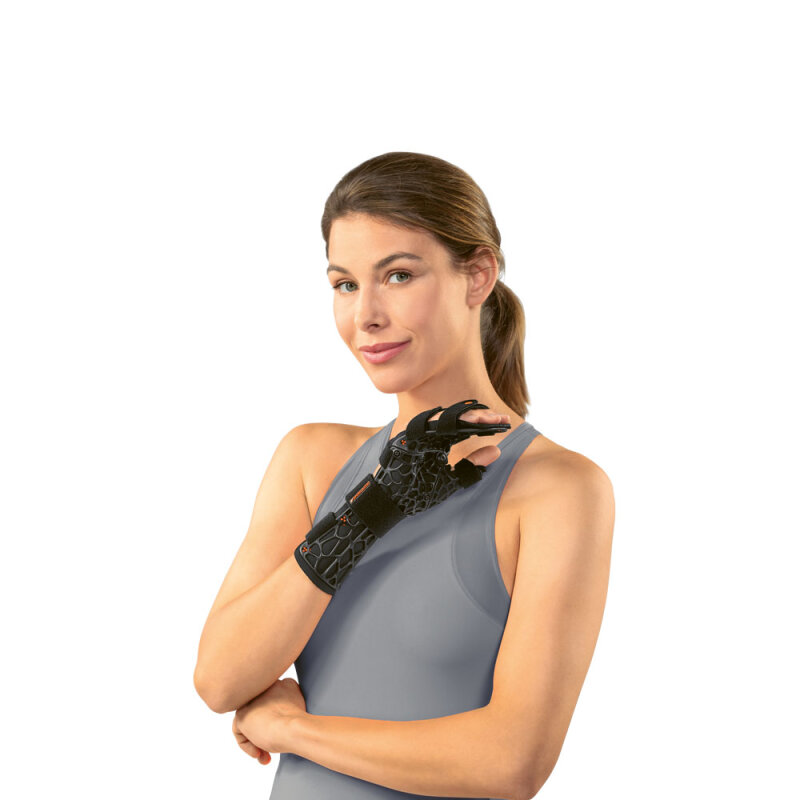 SPORLASTIC Manu-Cast Organic Dp wrist orthosis with finger and thumb f ...