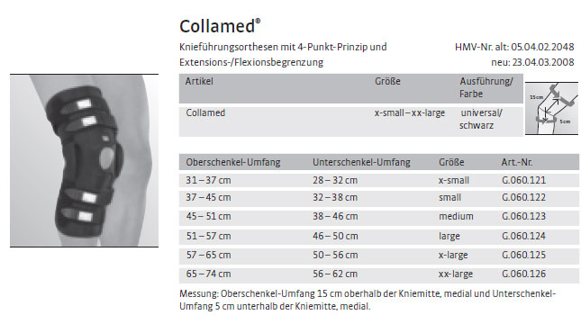 medi Collamed Knieführungsorthese | bei Vitego kaufen, 293,22